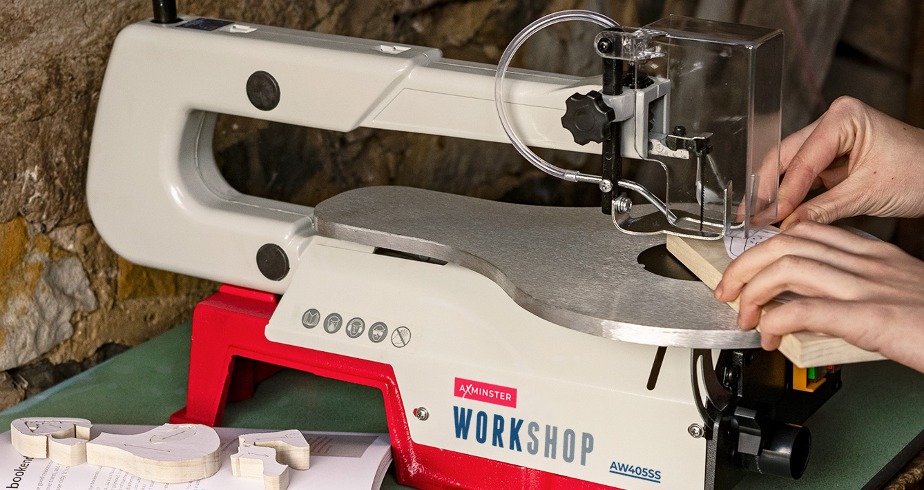 Axminster Workshop AW405SS V Speed Scroll Saw 230V Axminster Tools