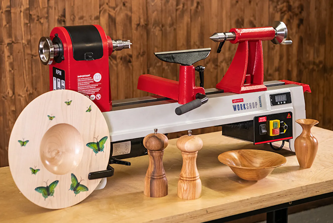 Axminster Workshop AW355WL Woodturning Lathe - 230V | Axminster Tools