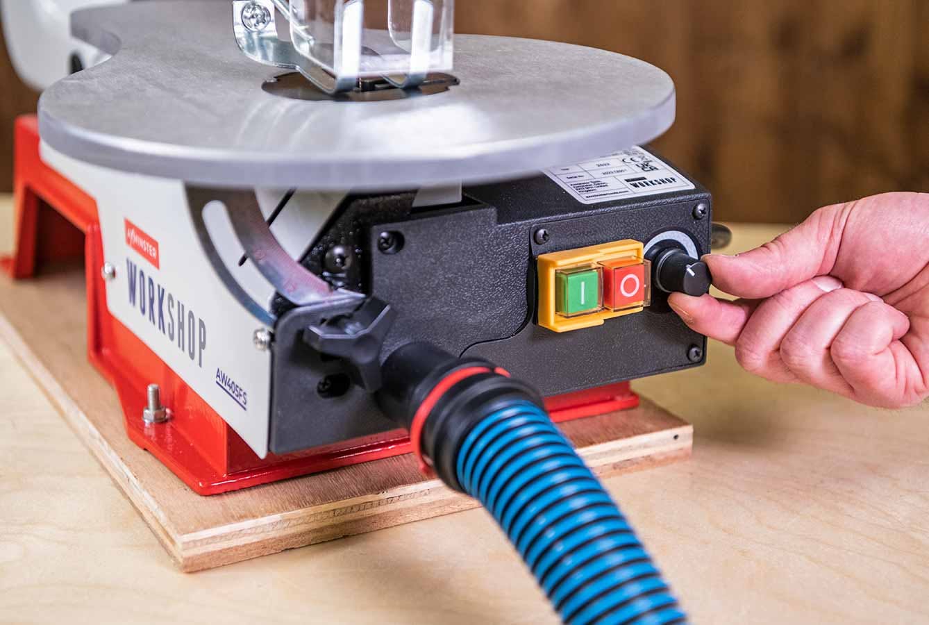 Axminster Workshop AW405FS Scroll Saw with Flexible Shaft | Axminster Tools