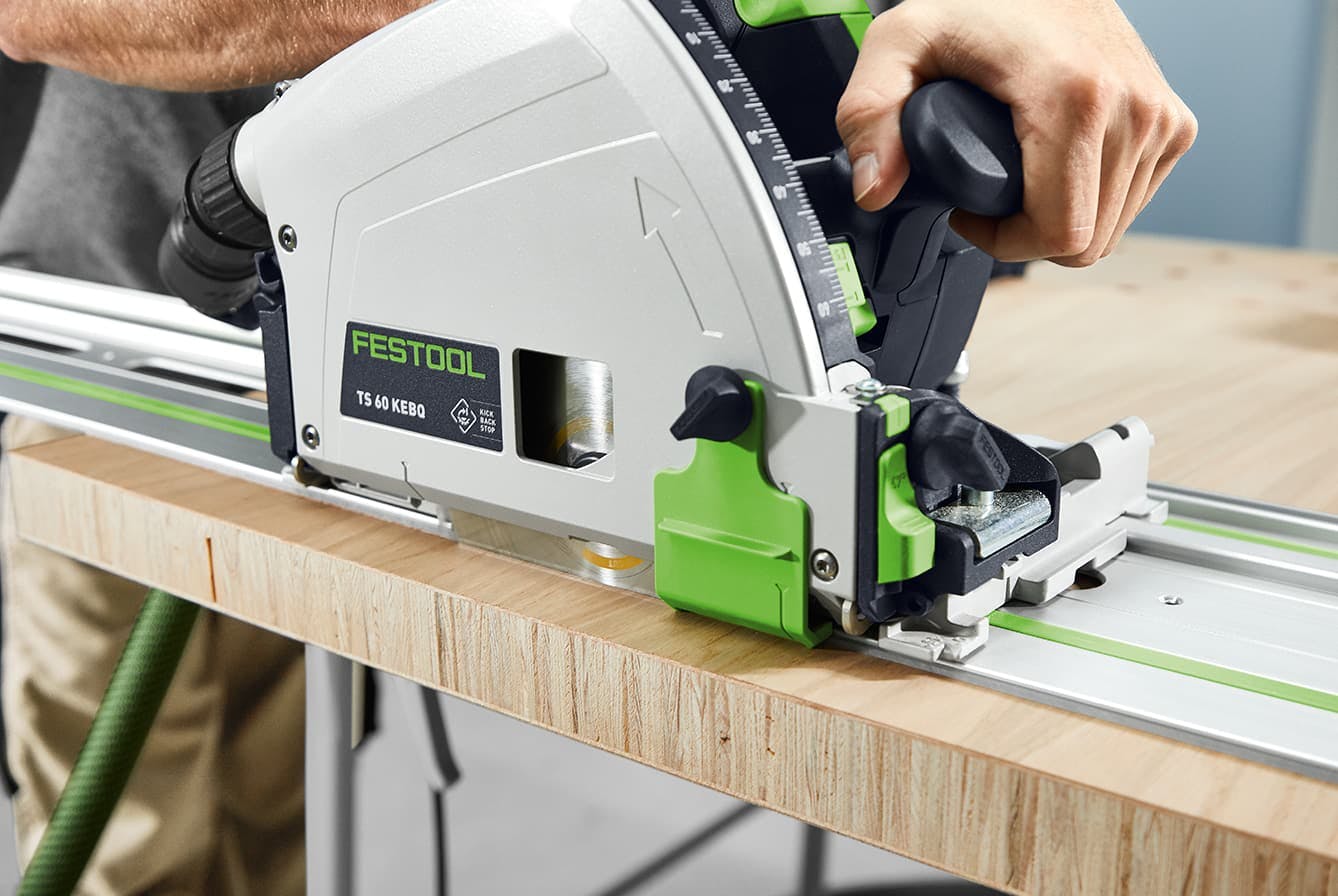 Festool TS 60 KEBQ-Plus-FS Plunge Saw & 1,400mm Guide Rail 230V ...