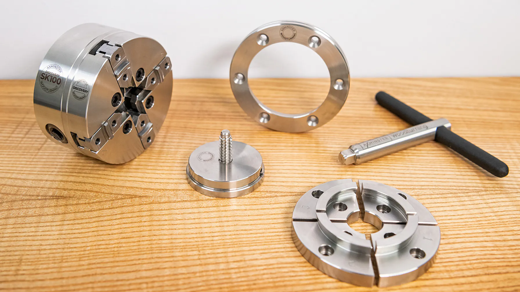 Axminster Woodturning Discovery SK100 Chuck Packages | Axminster Tools