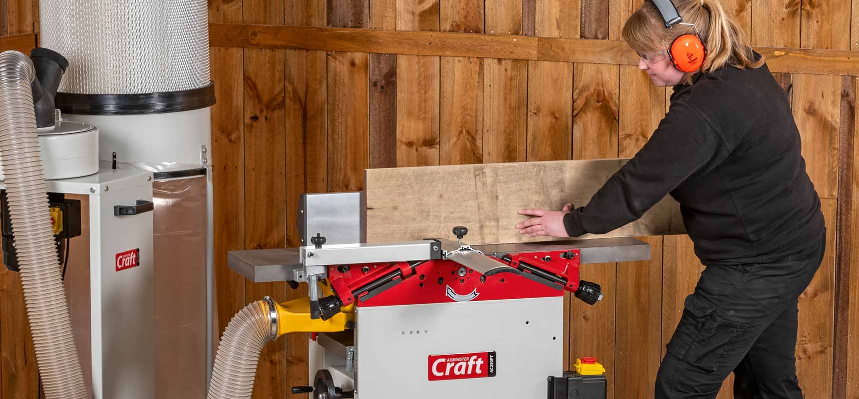 Sedgwick CP Planer Thicknesser With Spiral Cutter Block | Axminster Tools